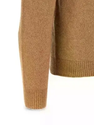 ROBERTO COLLINA Drawstring-hood Ribbed-trim Sweater