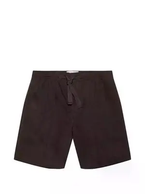 Orlebar Brown Alex Drawstring Linen Deck Shorts - Brown