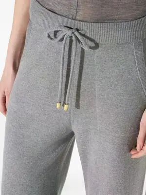 Elisabetta Franchi Ribbed Waistband Knit Trousers With Drawstring