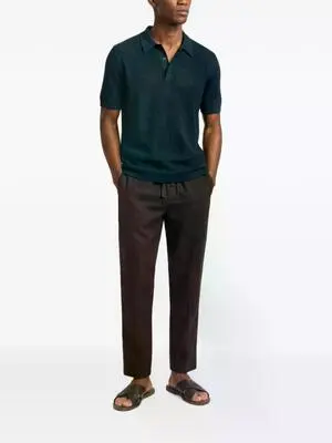 Orlebar Brown Keeling Open-knit Polo Shirt