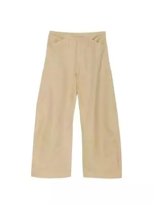 LESS Curved-leg Trousers - Neutrals