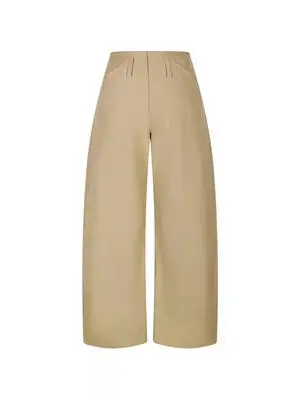 LESS Curved-leg Trousers - Neutrals
