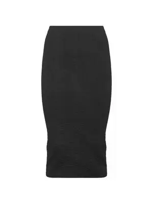 Elisabetta Franchi Snake-pattern Knit Midi Skirt