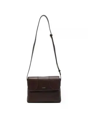 Emporio Armani Leather Messenger Bag - Brown