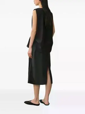 LESS Layered Sleeve Midi Dress