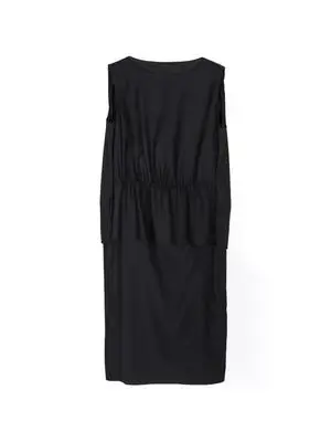 LESS Layered Sleeve Midi Dress