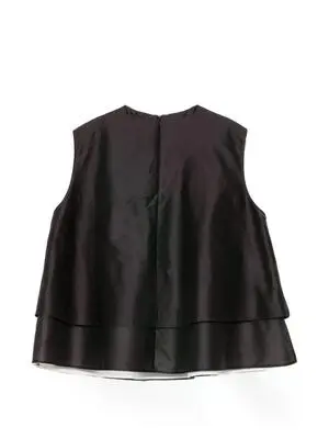 LESS A-line Double-layer Blouse