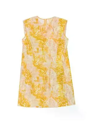 JNBY Floral-print Mini Dress - Yellow