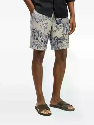 Orlebar Brown Laurent Zephra Floral-print Bermuda Shorts - Blue