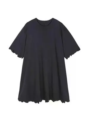 JNBY Scallop Edge Mini Dress - Black