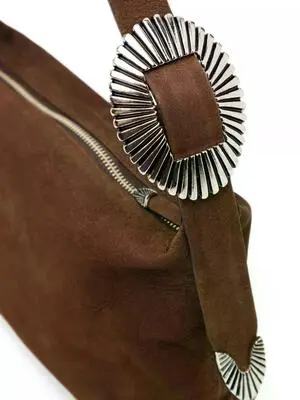 Toga Western-buckle Suede Tote Bag