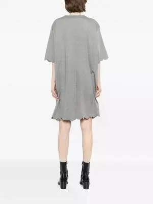JNBY Crew-neck Short-sleeves Mini Dress