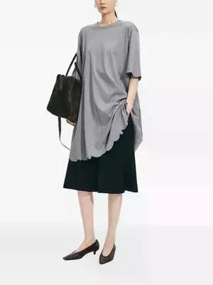 JNBY Crewneck Mini Dress With Scalloped Edges