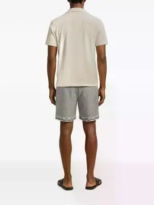 Orlebar Brown Sonoran Geometric-print Linen Deck Shorts