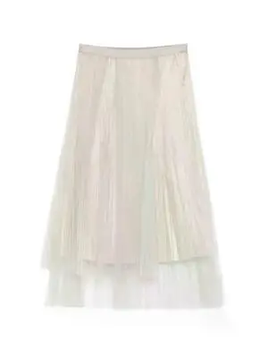 JNBY Pleated Midi Skirt - Neutrals