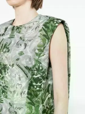 JNBY Han-paint-printed Floral Dress