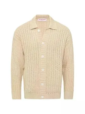 Orlebar Brown Thomas Chunky-knit Button-up Cardigan - Neutrals