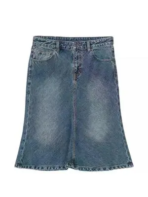 JNBY Fishtail-hem Denim Skirt - Blue