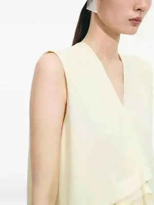JNBY Pleated V-neck Vest