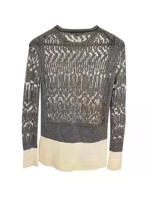 ALEXANDER WANG Houndstooth Mesh-trim Sweater