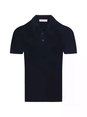 Orlebar Brown Keeling Open-knit Polo Shirt - Blue