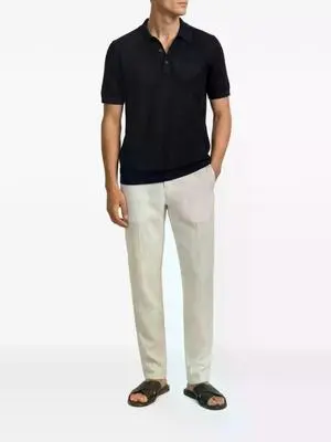 Orlebar Brown Keeling Open-knit Polo Shirt