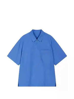 CROQUIS Logo-embroidered Polo Shirt - Blue