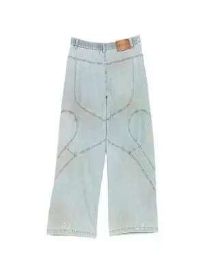 CROQUIS Conch-leg Panelled Jeans