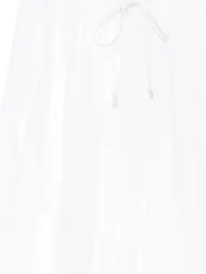 LESS Cotton Wide-leg Trousers - White