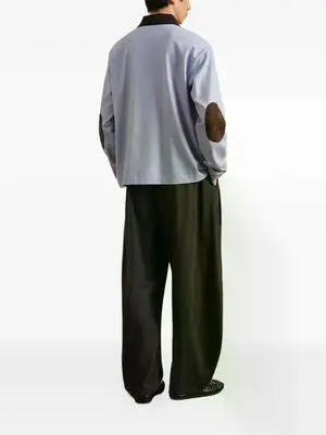 CROQUIS Curved Leg Trousers - Brown