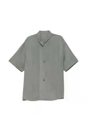 CROQUIS Button-up Short-sleeve Shirt - Grey