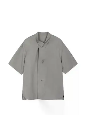 CROQUIS Button-up Short-sleeve Shirt - Grey
