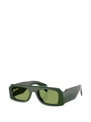 Oliver Spencer Edition 4 Rectangle Frame Sunglasses - Green