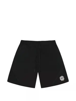 BROKEN PLANET Logo-print Drawstring Swimming Shorts - Black