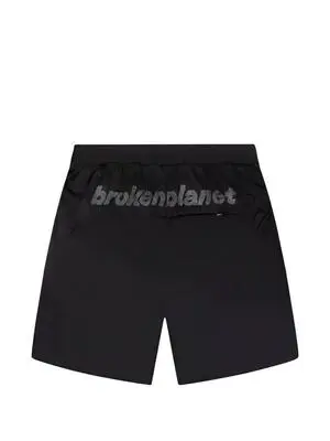 BROKEN PLANET Logo-print Drawstring Swimming Shorts