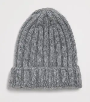Johnstons Of Elgin Cashmere-silk Ribbed Beanie
