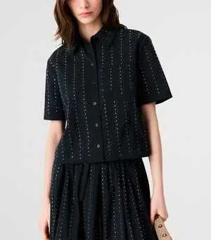 Maje Rhinestone-embellished Shirt