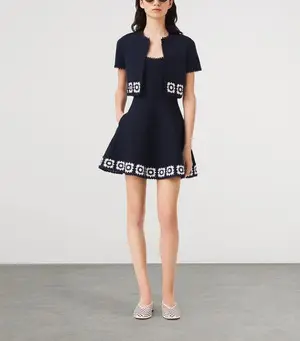 Maje Crochet-trim Cardigan