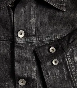 Rick Owens Jumbo Worker Leather Jacket - Black