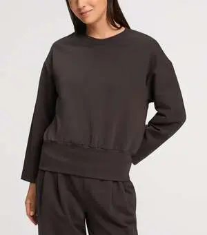 Hanro Stretch-cotton Natural Living Sweatshirt