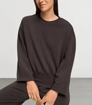 Hanro Stretch-cotton Natural Living Sweatshirt