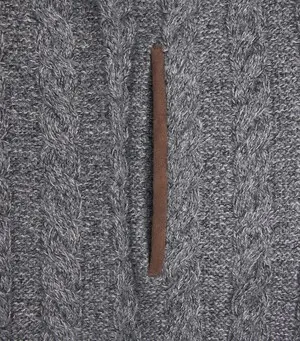 N.peal Cashmere Cable-knit Zip-up Cardigan
