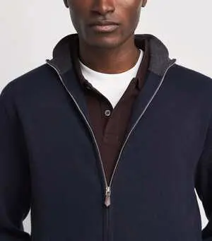 N.peal Organic Cashmere Knightsbridge Zip-up Cardigan