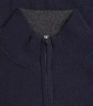 N.peal Organic Cashmere Knightsbridge Zip-up Cardigan