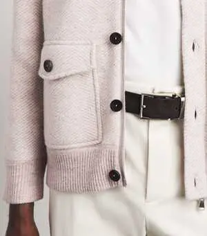 N.peal Cashmere Herringbone Jacket