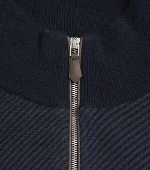 N.peal Cashmere Quarter-zip Temple Sweater