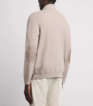 N.peal Suede-trim Cashmere Davos Jacket