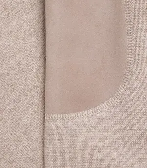 N.peal Suede-trim Cashmere Davos Jacket