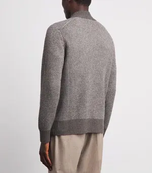N.peal Organic Cashmere Button-up Sweater