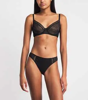 Simone Perele Lace Comète Plunge Bra - Black